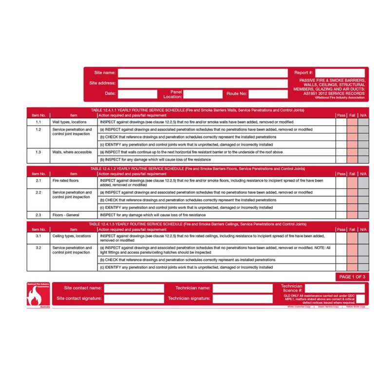 FLBA 212 Passive Fire & Smoke Barriers – Fire Logbooks Australia